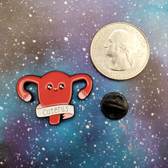 None | Jewelry | Cuterus Uterus Enamel Pin | Poshmark